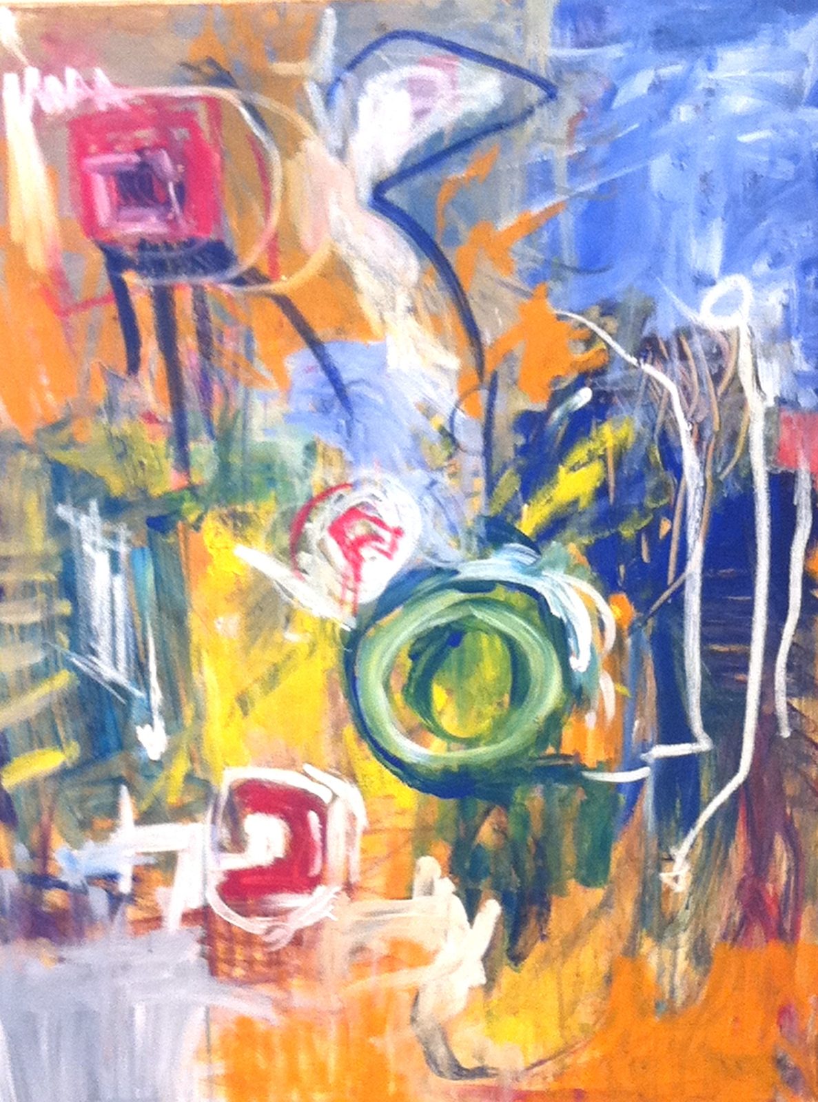 “Light” A Mixed Media Abstract - Acrylic and oil stick on canva, in ...